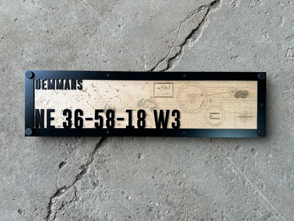 LAND LOCATION SIGN – Flatland Metalworks