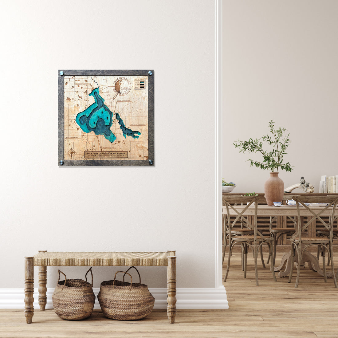 LAYERED LAKE SIGN – Flatland Metalworks